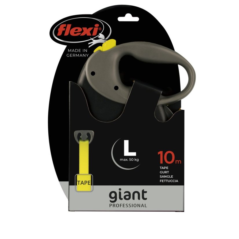 Flexi Giant L Professional 10 m/50 kg, čierna :: jkanimals.sk